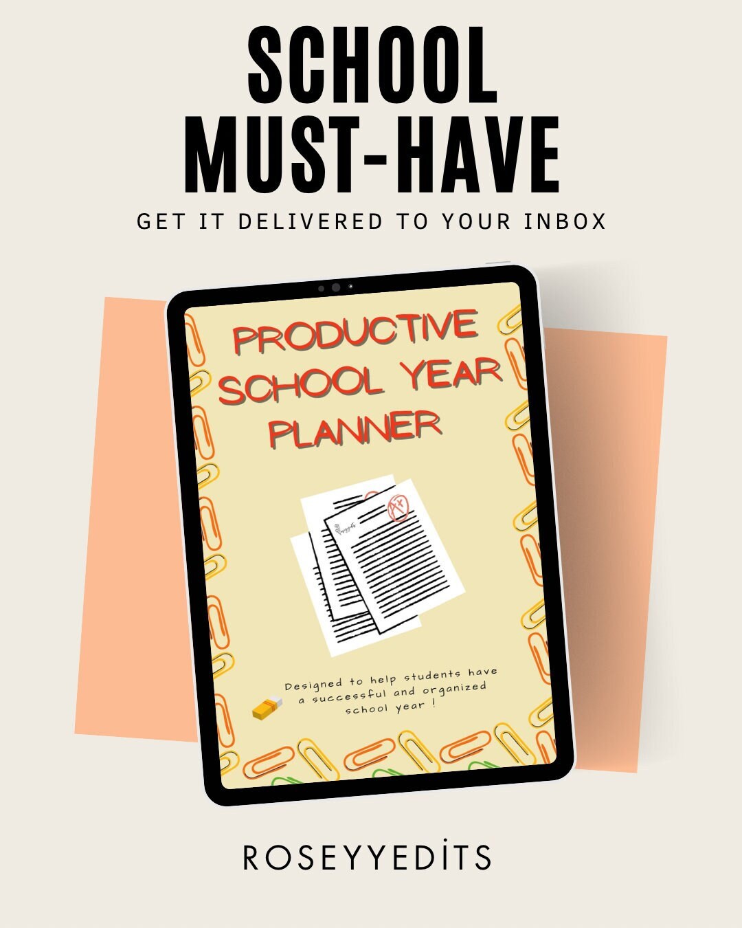 Productive School Year Planner - Etsy