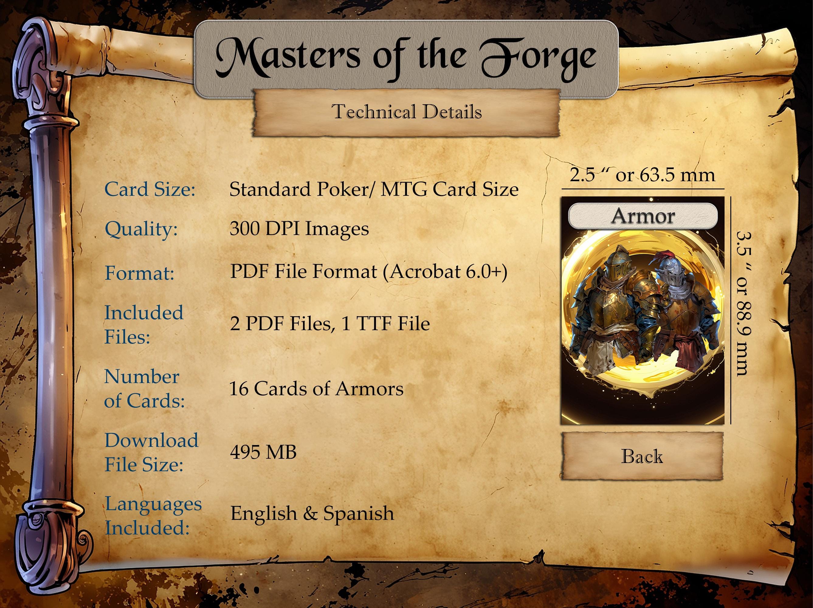 Masters of the Forge: Exquisite Dnd 5E Armor Cards - Etsy