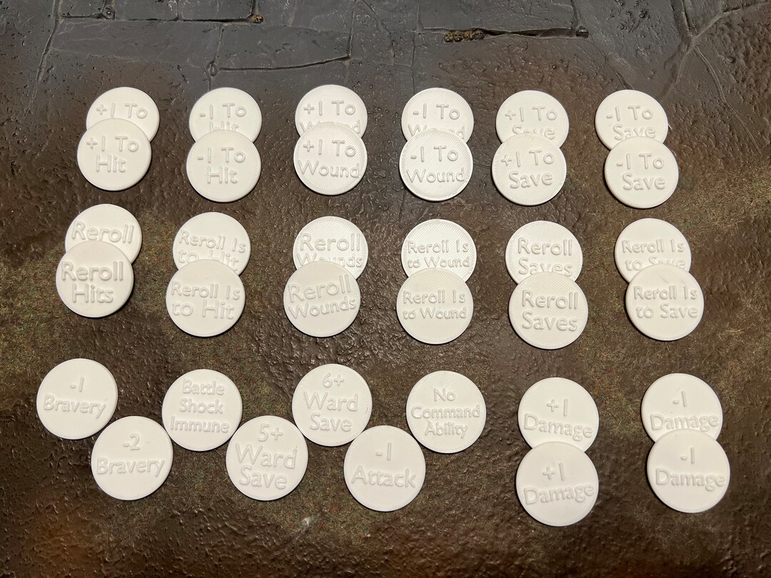 Tabletop Effects & Reminders Token Set for Warhammer Age of Sigmar - Etsy