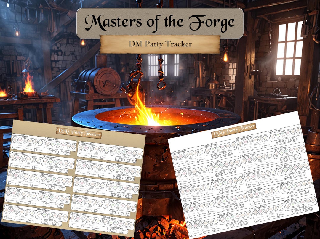Masters of the Forge: DM Party Tracker | DM and Player Accessory ...