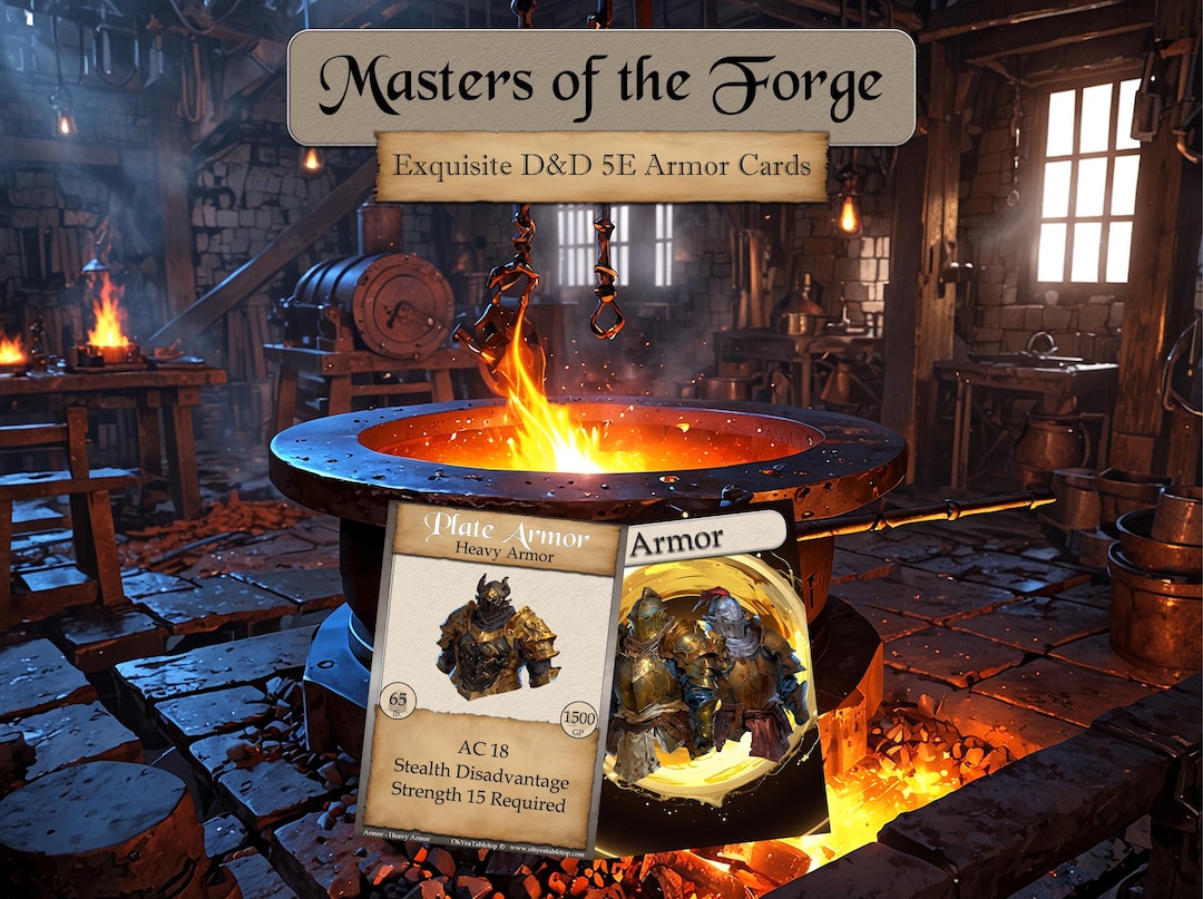 Masters of the Forge: Exquisite Dnd 5E Armor Cards | DM and Player ...