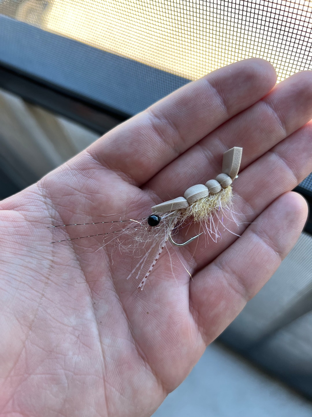 Topwater Popping Shrimp Tan #1 (3 PACK) Balaz Fly Co, Saltwater Shrimp ...