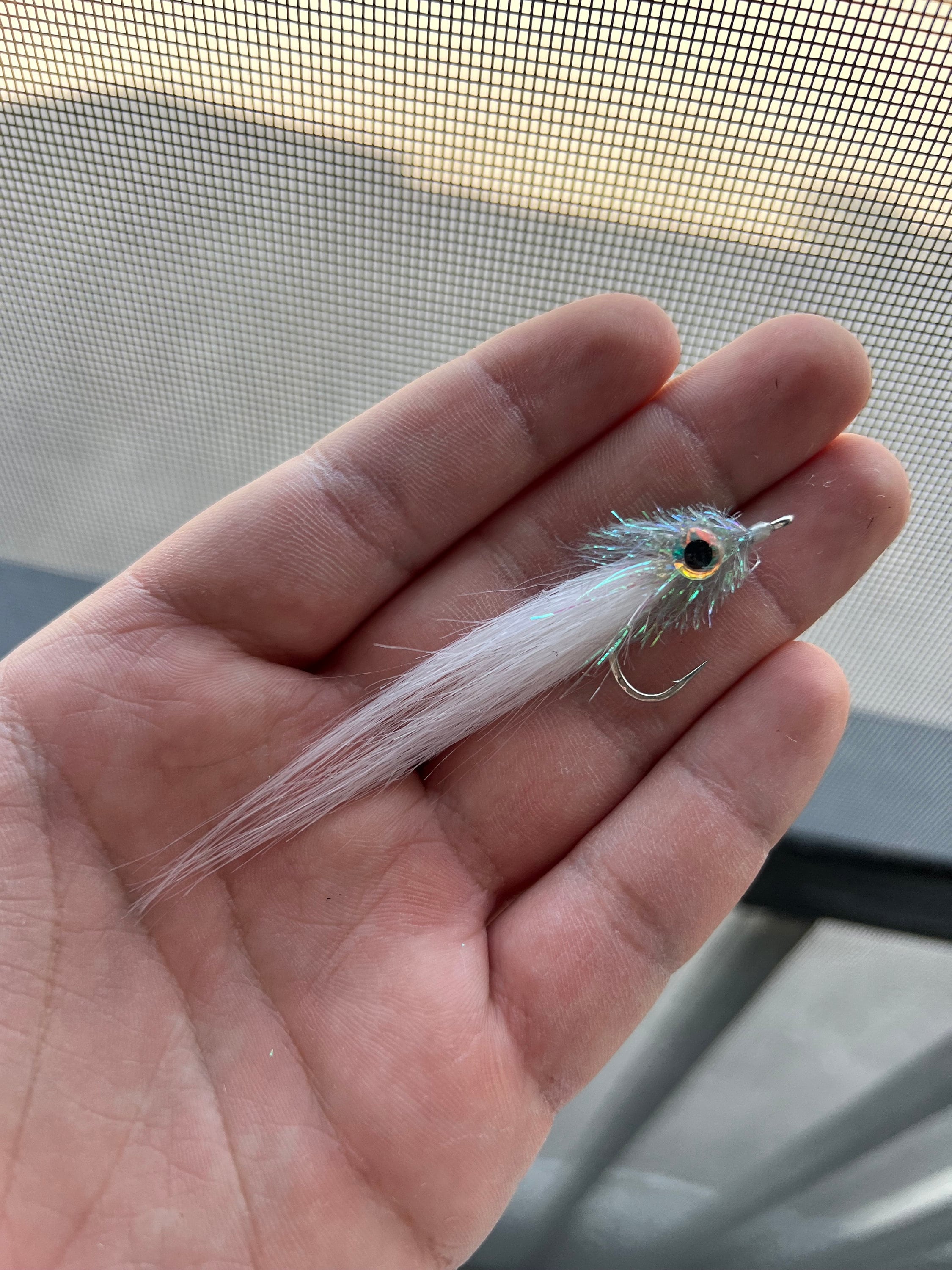 Snook Minnows White/grey #1 (3 PACK) Balaz Fly Co, Saltwater Flies ...