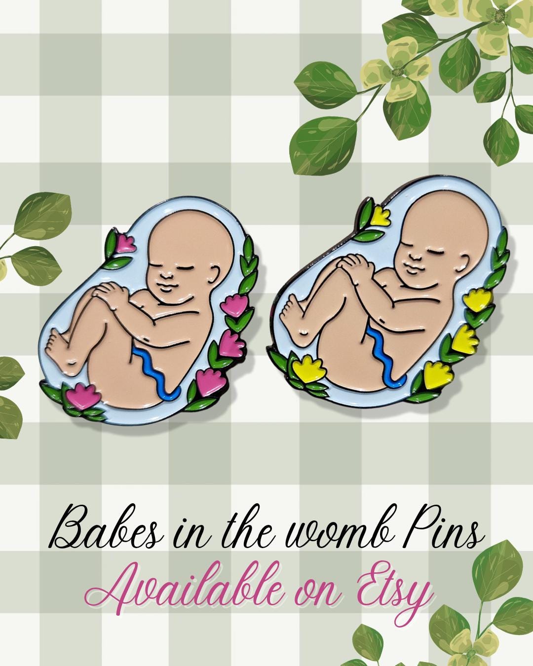 Baby in Utero Enamel Pin Badges - Rainbow Pregnancy & Midwifery Pins - Etsy