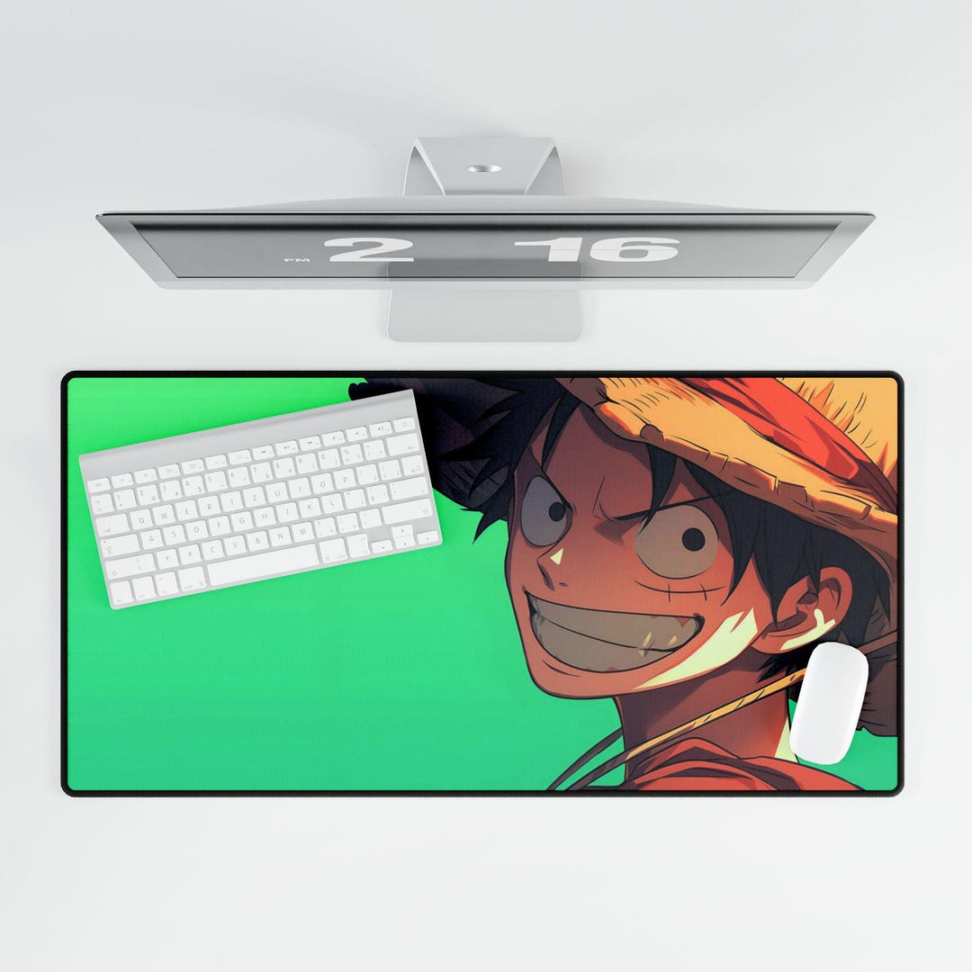One Piece Luffy Inspired Anime Character Desk Mat Luffy Design, Gamer ...