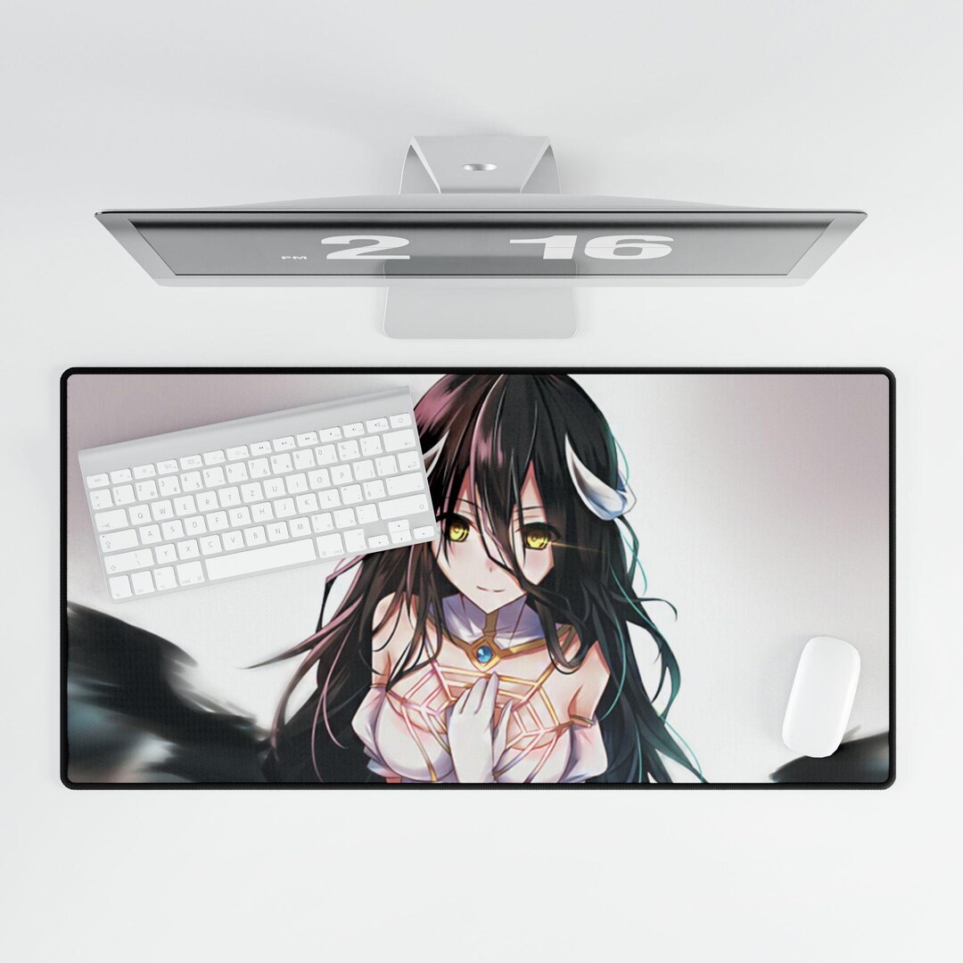 Albedo Overlord Anime Inspired Gothic Anime Desk Mat for Gaming, Office ...