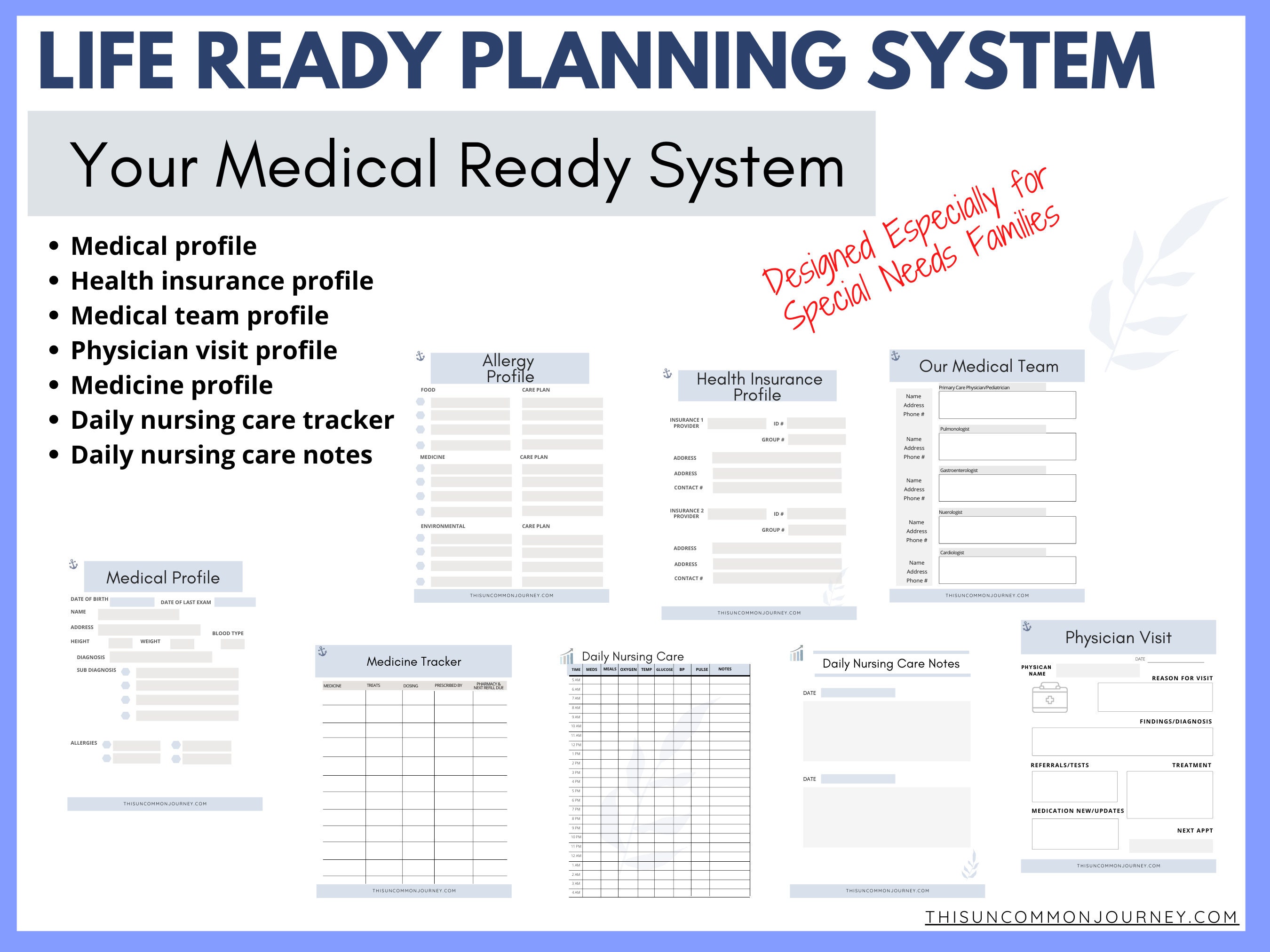 Planner EXCLUSIVELY for Special Needs Families - Life Ready System ...