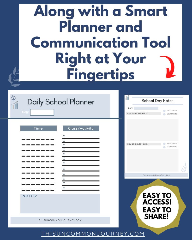 SCHOOL Planner and Tracker EXCLUSIVELY for Special Needs Families - Etsy