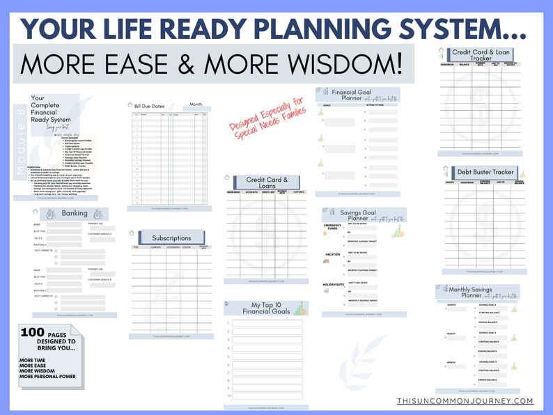 Planner EXCLUSIVELY for Special Needs Families - Life Ready System ...