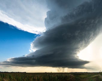Storm Photo - Monster Supercell Over Central Nebraska - Weather, Sky ...