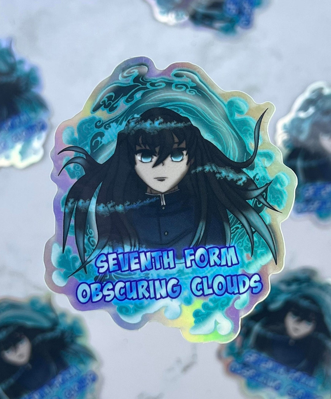 Spot Holo Muichiro Fan Art Sticker - Etsy