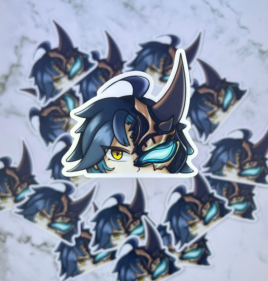 Xiao Genshin Impact Peeker Sticker - Etsy