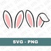 Bunny Ears SVG, Easter Rabbit Ears Clipart (digital Download) - Etsy
