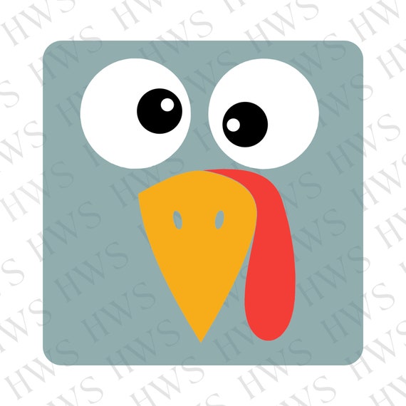 Turkey Face Drawing Easy