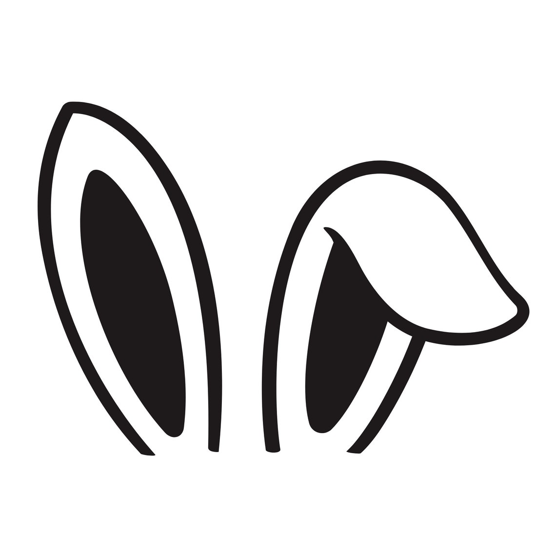 Bunny Ears Svg Easter Bunny Svg Easter Svg Bunny Svg - Etsy
