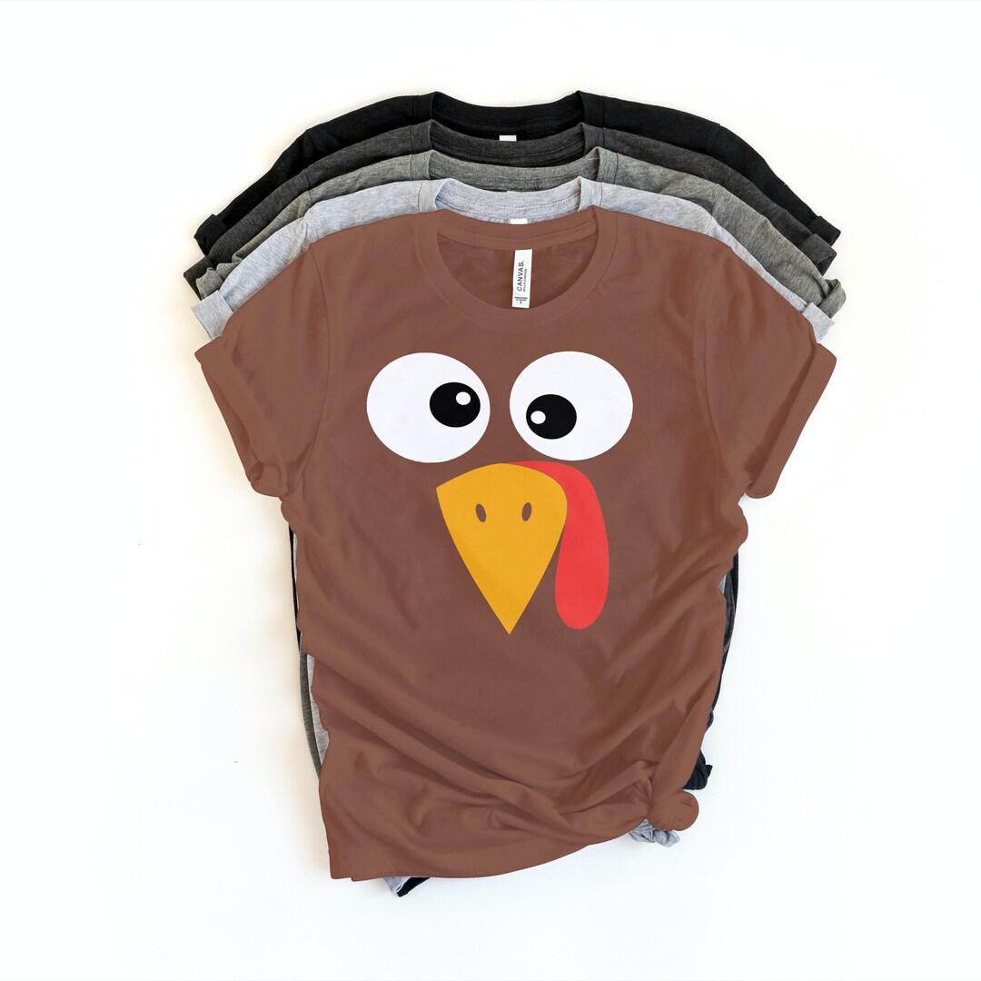 Turkey Face SVG Clipart: Thanksgiving Turkey Trot Cut Files (digital ...