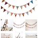 Boho Rainbow Bunting Banner, Fabric Pennants, Bedroom Decor, Triangle ...