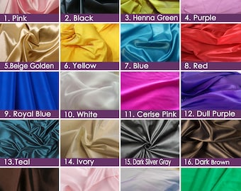 48 Colors Taffeta Fabric, Taffeta Silk Fabric, Taffeta Gown Fabric ...