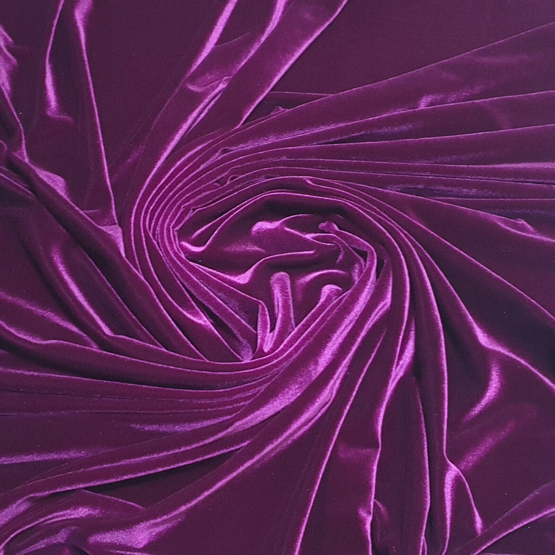 Purple Velvet Fabric, Purple Silk Velvet Fabric, Velvet Gown Fabric ...
