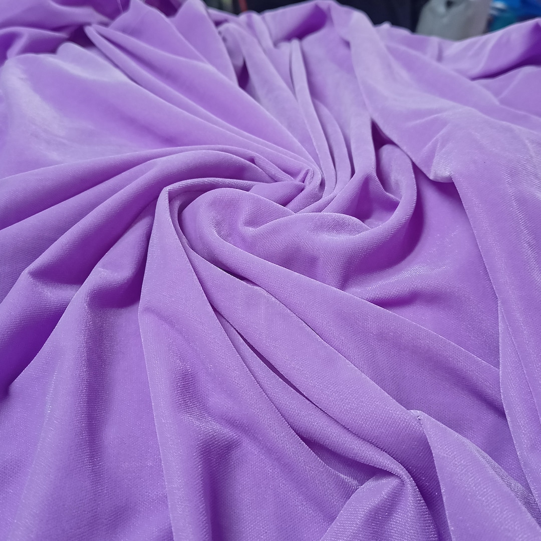 Amazing Lavender Velvet Fabric Fashion Silk Velvet Fabric - Etsy