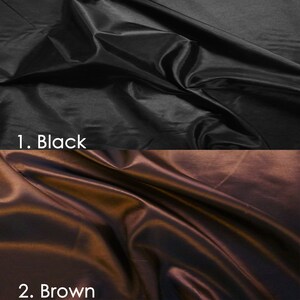 13 Colors Taffeta Fabric, Plain Taffeta Fabric, Taffeta Silk Fabric ...