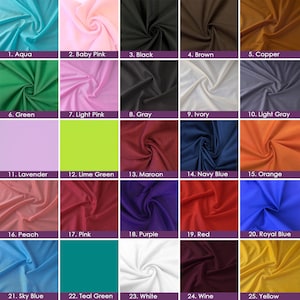 100% Cotton Fabric: Plain Weave Handloom Fabric, 25 Colors, 34" Wide - Etsy