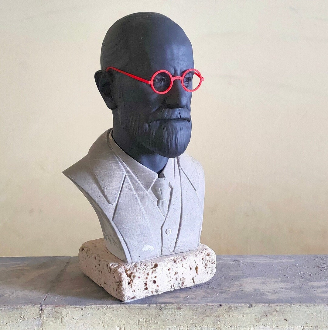 Sigmund Freud Concrete and Resin Bust Desk Ornament Graduate - Etsy