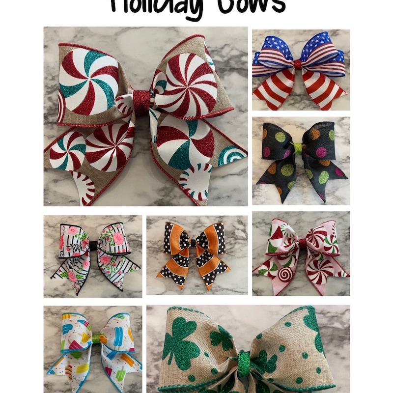 Year Round Holiday Bows - Etsy