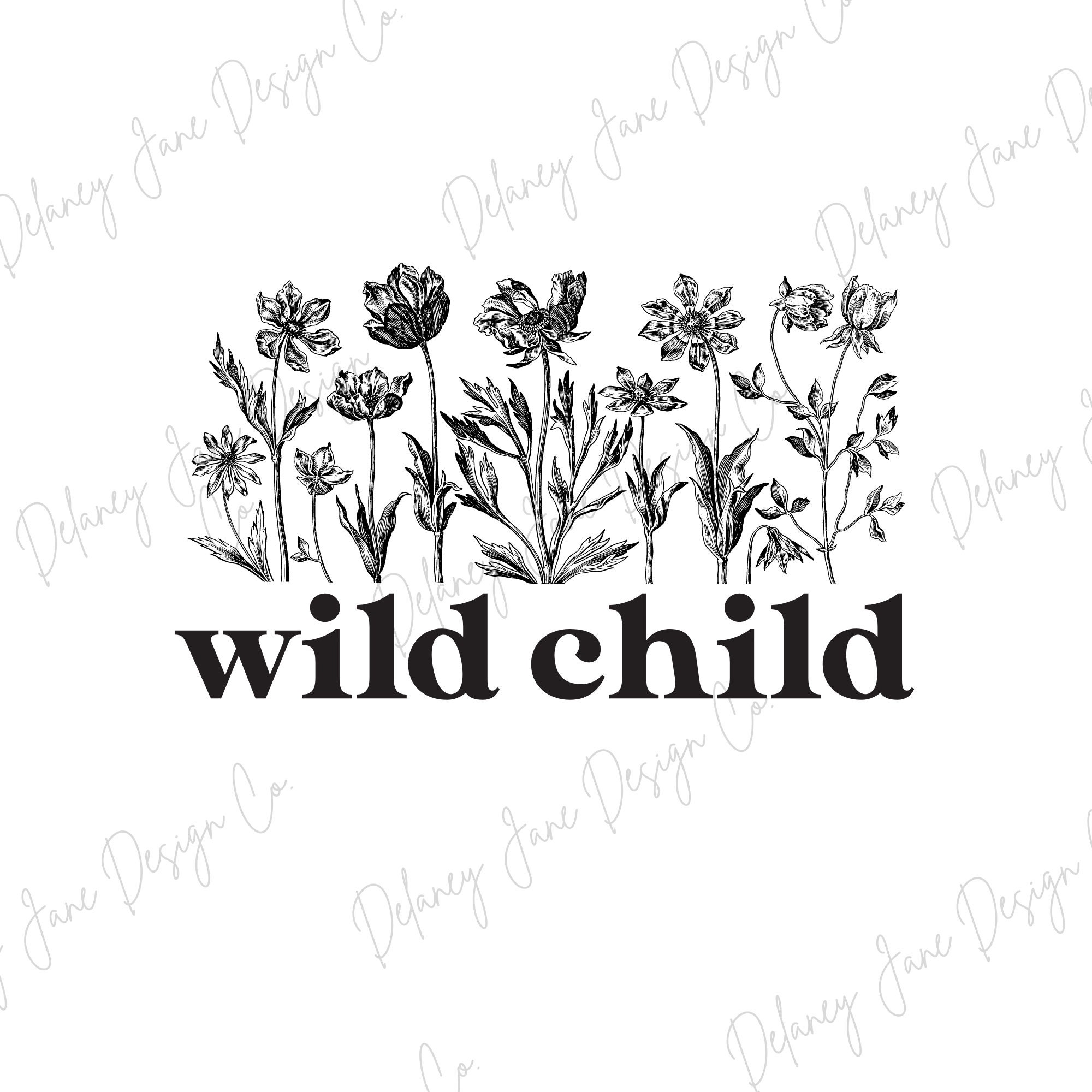 Wild Child Svg Baby Girl Svg Baby Boy Svg Toddler Svg Flower Svg Cut ...