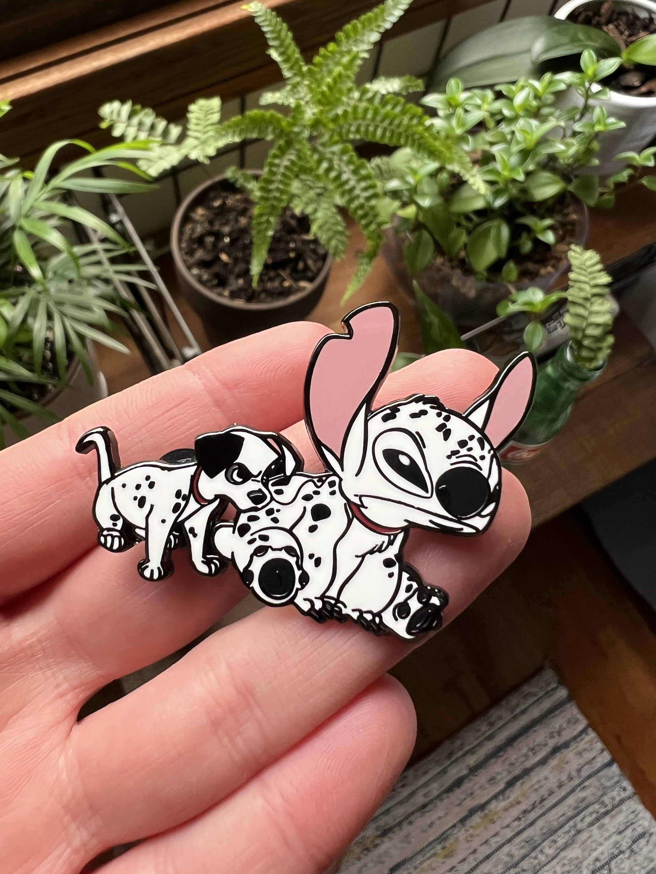 Stitch and Dalmatian Patch Enamel Pin Dog Enamel Pin - Etsy