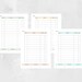 Monthly Expense Template Digital Planner Multi-color - Etsy