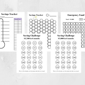 Digital Savings Challenge Bundle, Budgeting Tracker Binder, Money ...