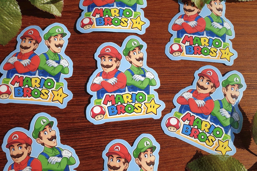Super Mario Bros Stickers - Etsy