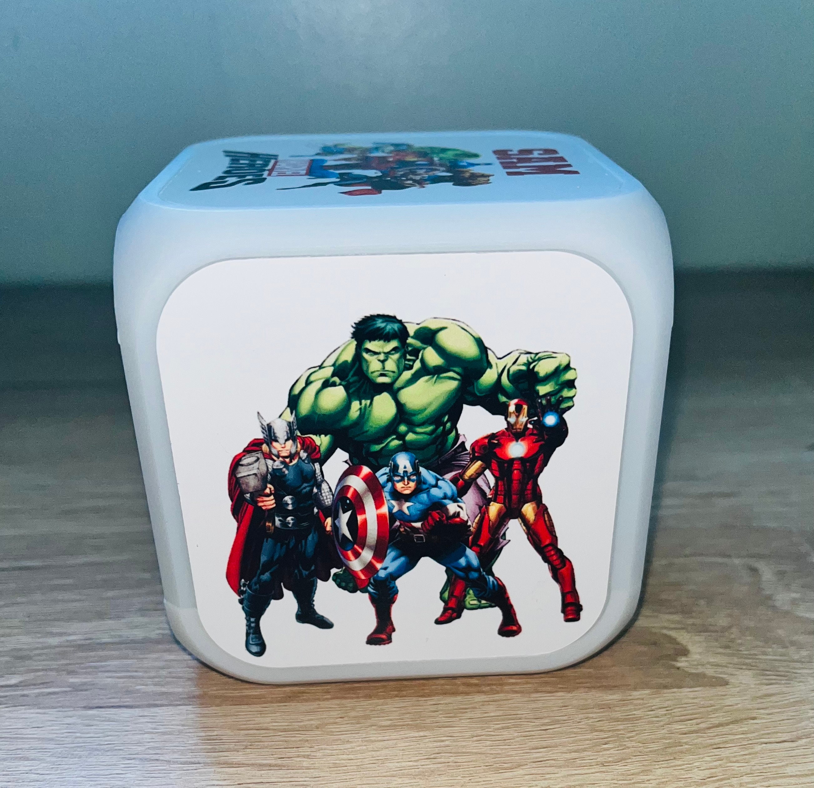 Superheroes Design Personalised LED Cube Digital Alarm Clock - Etsy