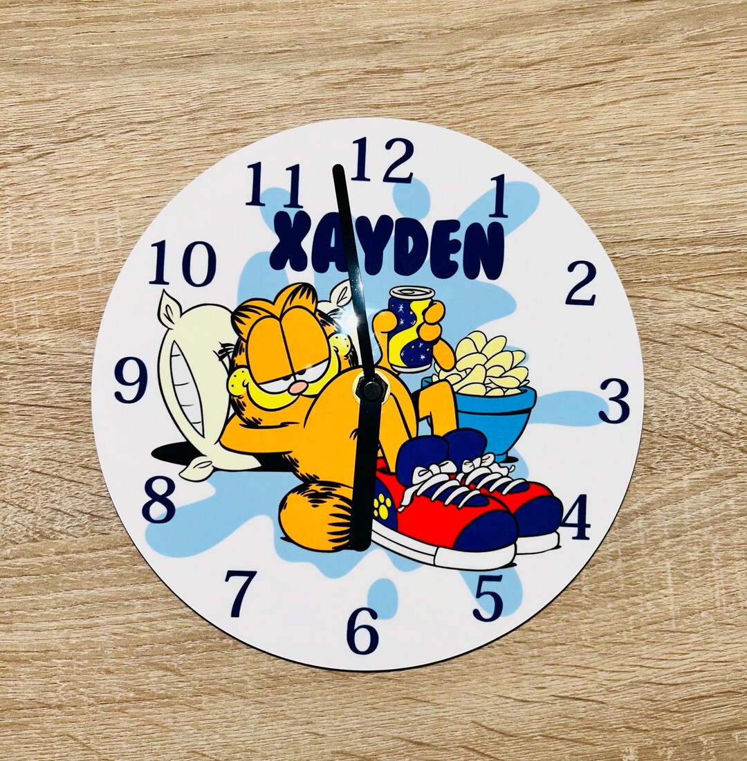 Personalised Wall Clock - Character Design. Made to Order. - Etsy