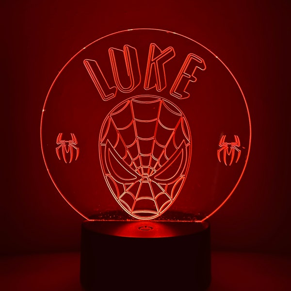 Spiderman Night Light - Etsy