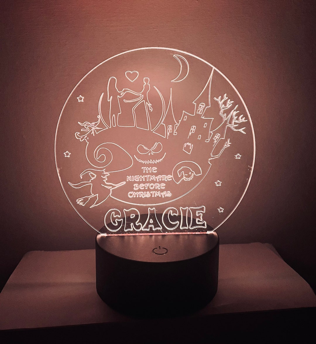 Nightmare Before Christmas Themed LED Night Light - Comes Fully ...