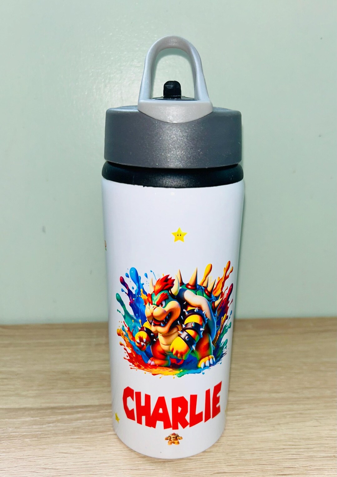 Character Themed Personalised 600ml Aluminium Water Bottles - Made With ...