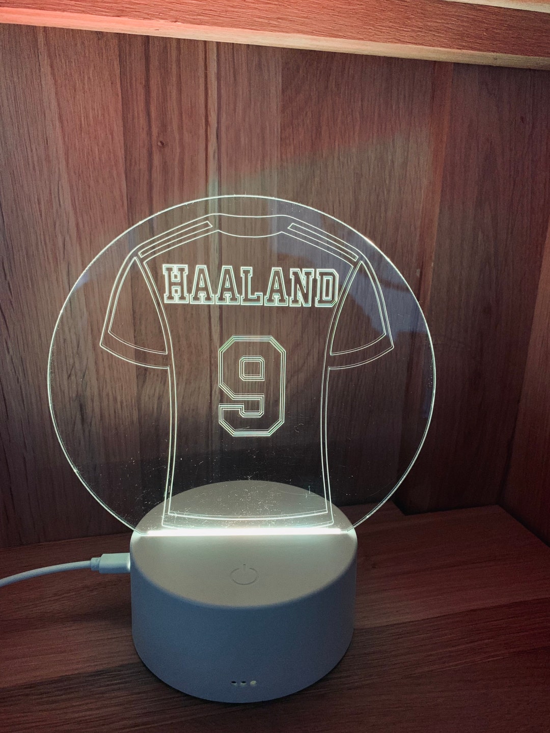 Football Shirt Themed LED Night Light - Comes Fully Personalised ...