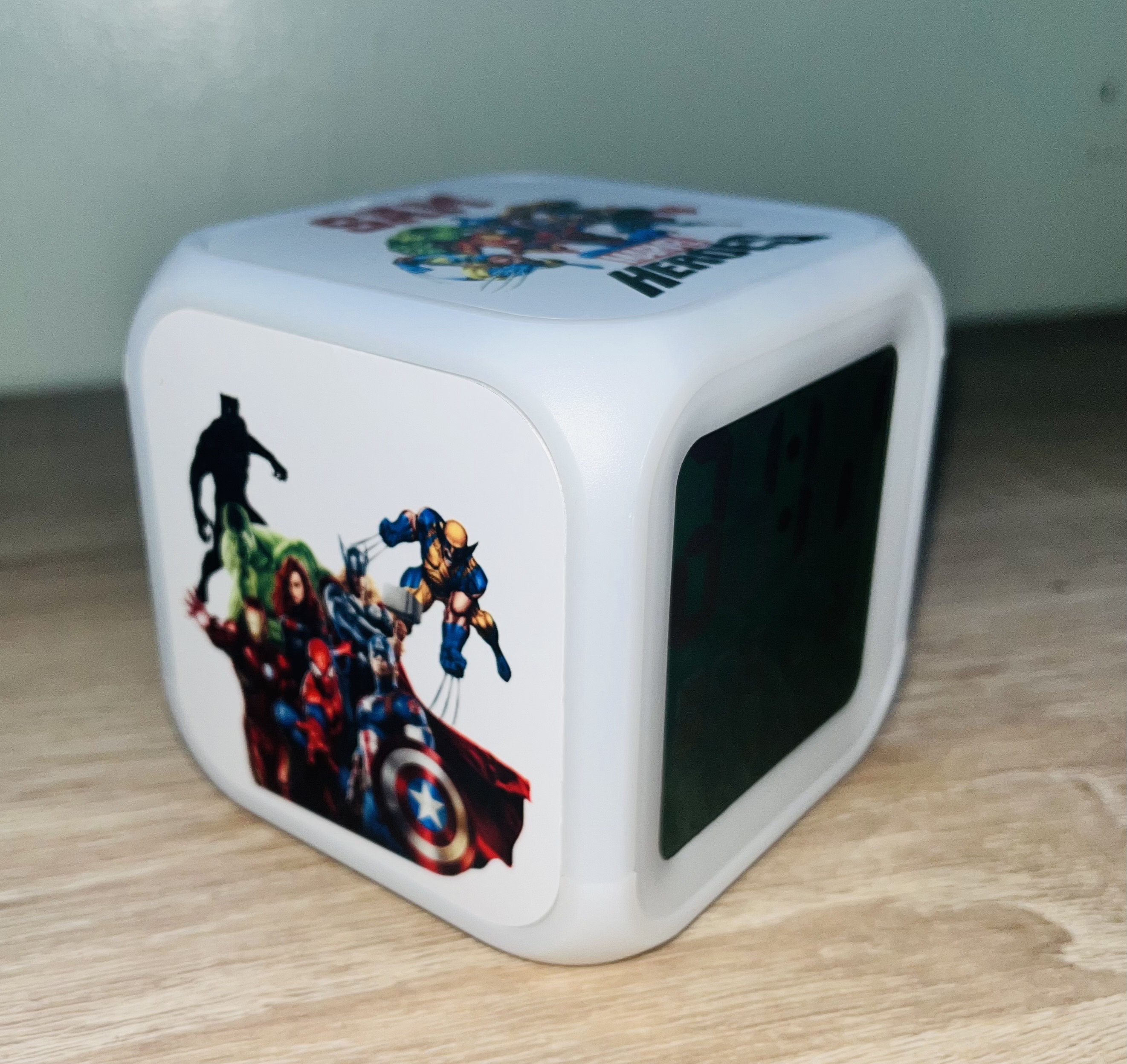 Superheroes Design Personalised LED Cube Digital Alarm Clock - Etsy