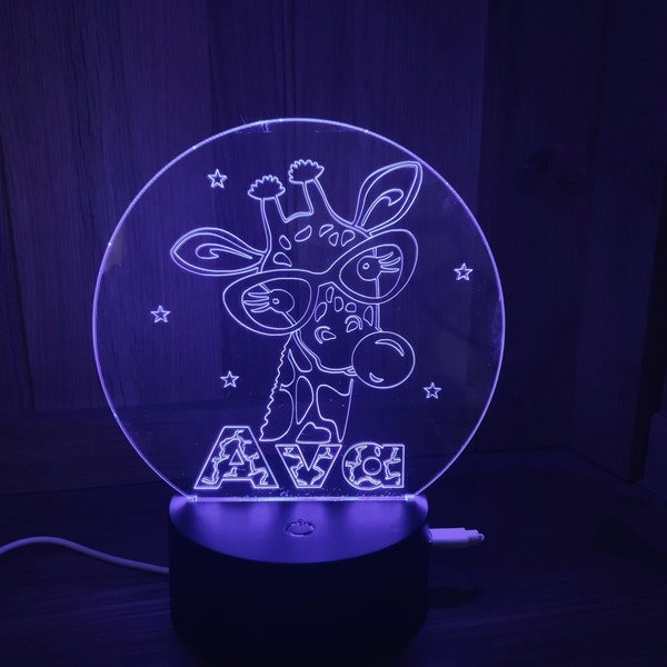 Giraffe Night Light - Etsy