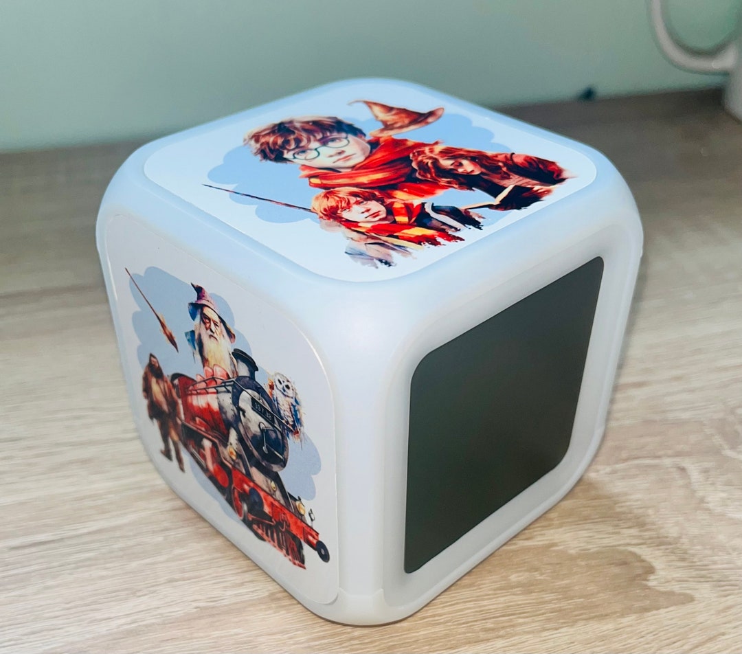 Wizard Character Design Personalised LED Cube Digital Alarm Clock ...