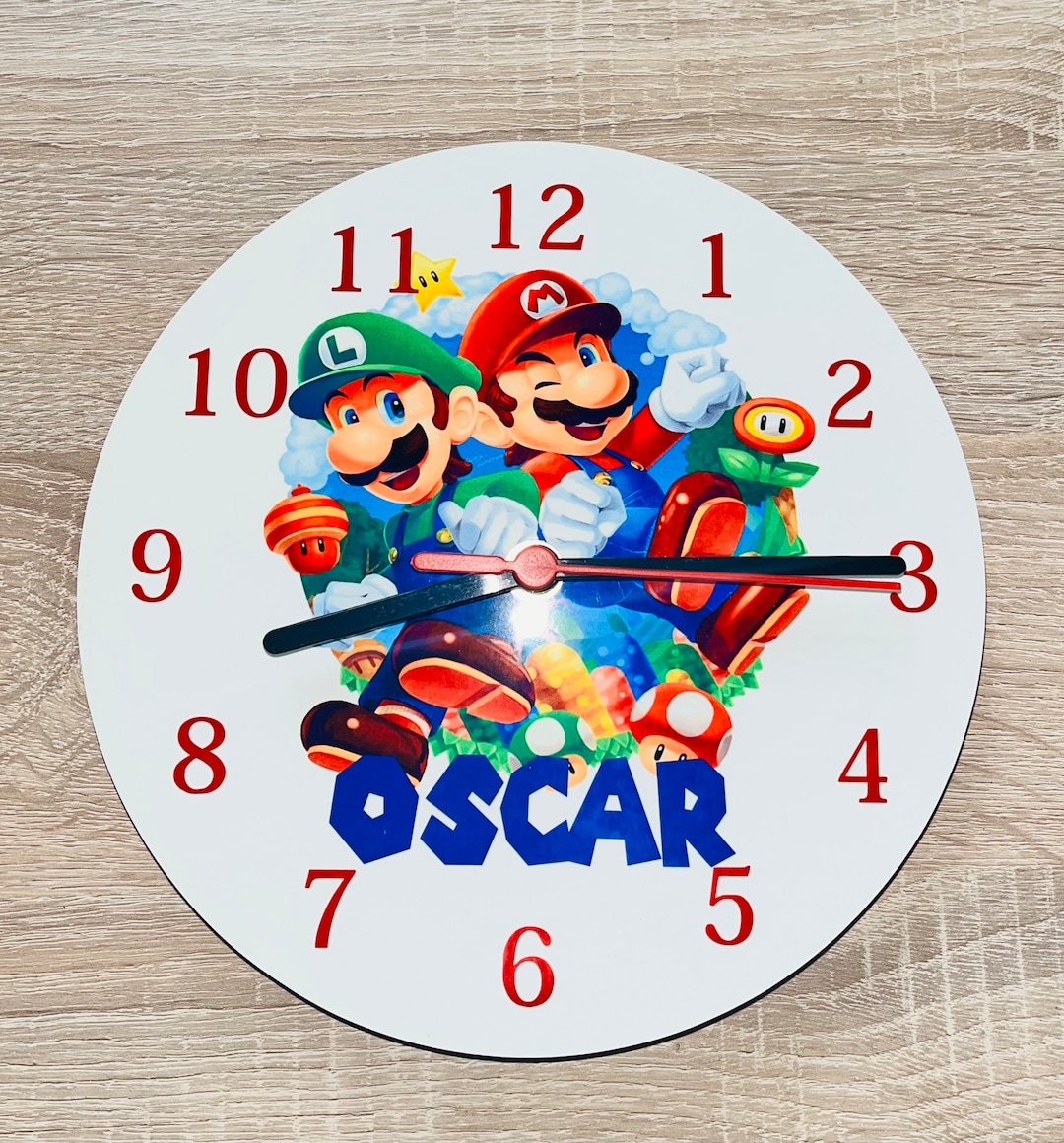 Personalised Wall Clock - Character Design. Made to Order. - Etsy