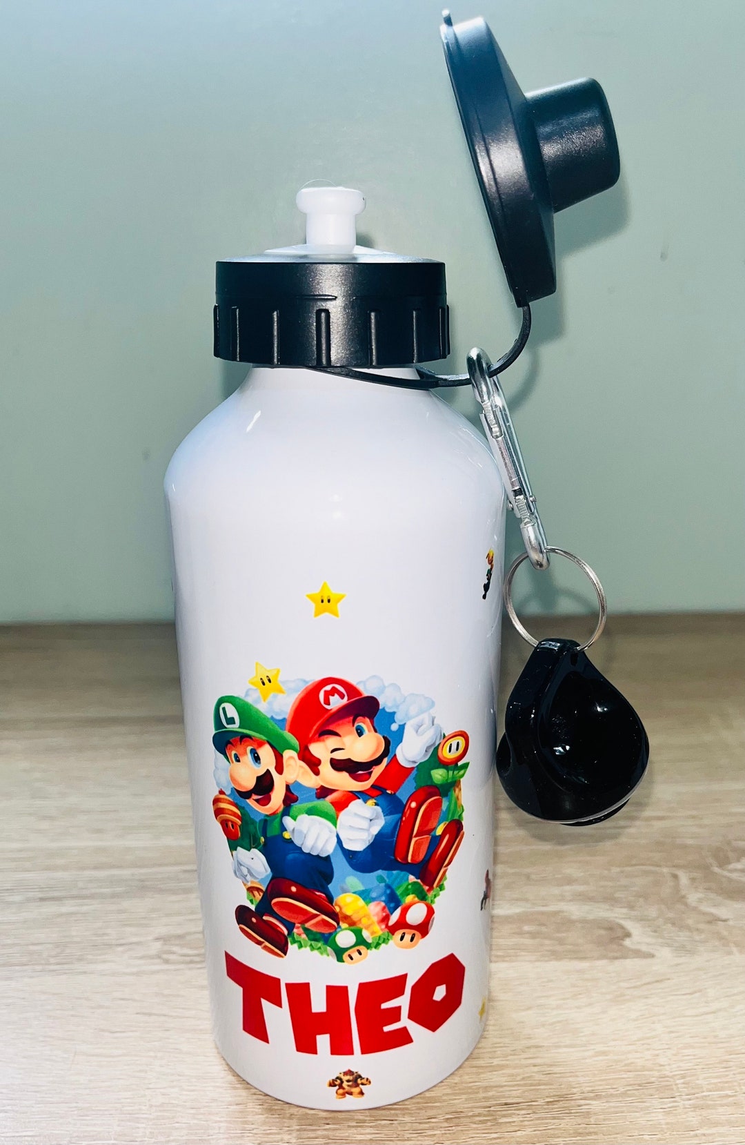 Character Themed Personalised 600ml Aluminium Water Bottles - Made With ...