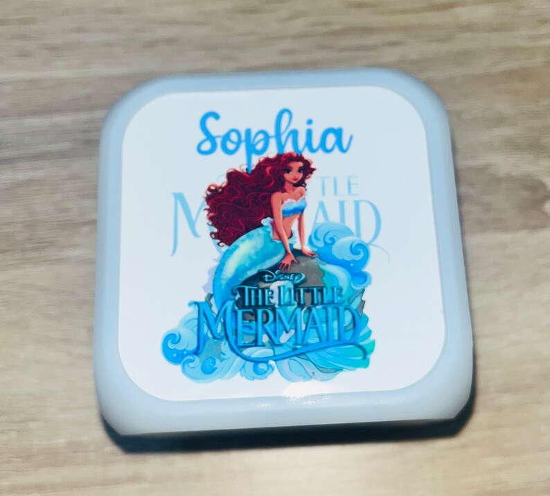 Mermaid Design Personalised LED Cube Digital Alarm Clock - Etsy