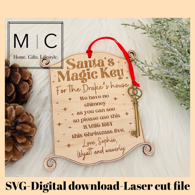 Santa Key - Etsy