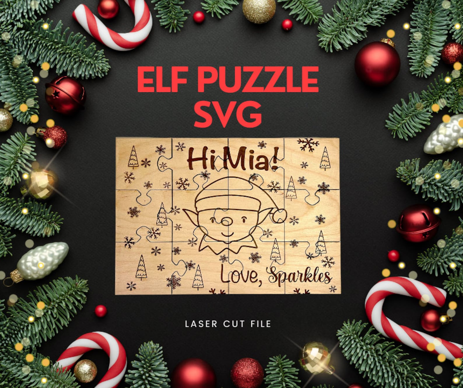 Elf Tricks Svg Elf Puzzle Svg Elf Activities Kit Svg. Elf - Etsy