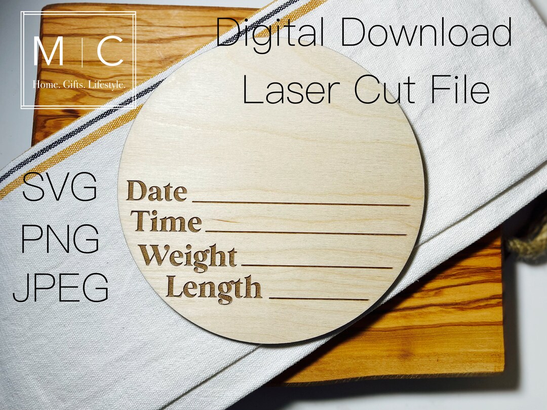 Personalized Baby Stat Sign Svg, Birth Sate Sign Svg, Baby Announcement ...