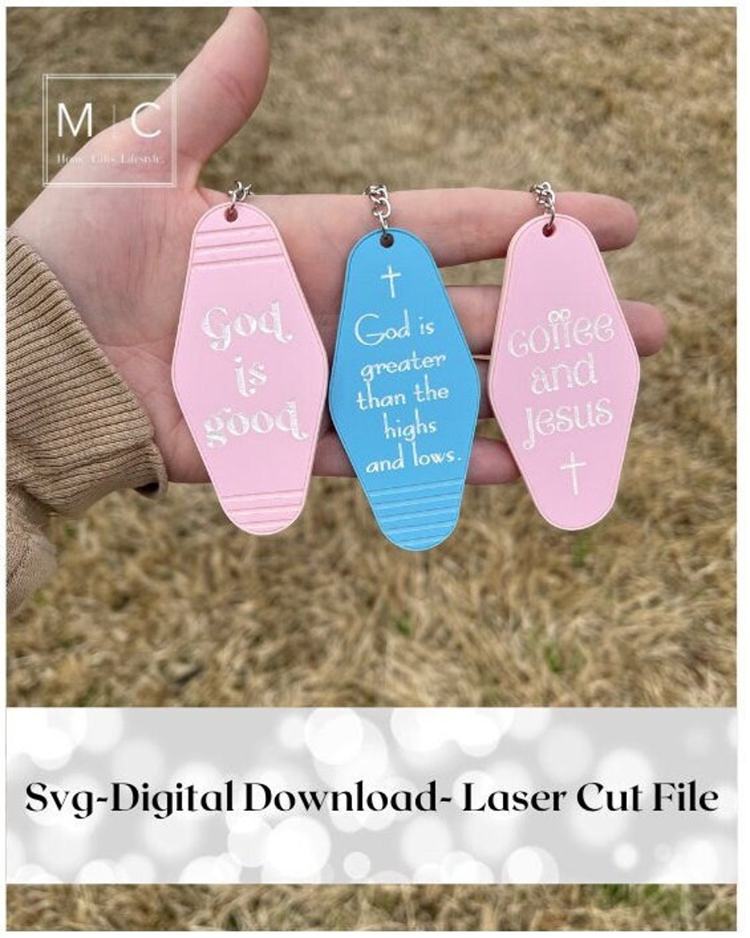 Christian Keychain Svg, Motel Keychain Svg, Digital Download, Jesus Svg ...