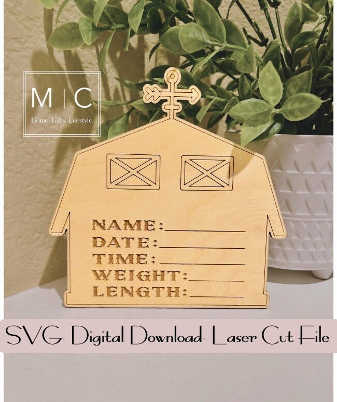 Barn Birth Stat Svg, Birth Stat Sign Svg, Cow, Barn Svg, Baby Stat Svg ...